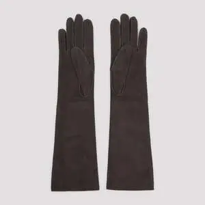 LANVIN Long Slim Gloves - Brown