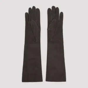 LANVIN Long Slim Gloves - Brown