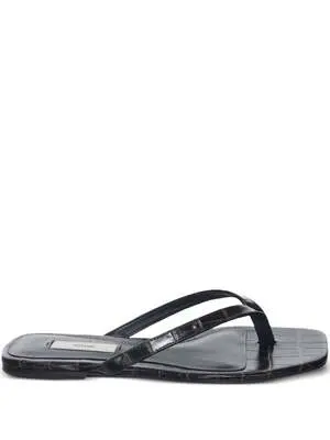 TOTEME Leather Flat Thong Sandals - Multicolor