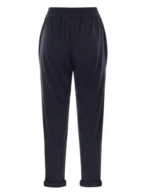 Brunello Cucinelli Cotton And Silk Trousers - Multicolor