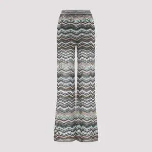 Missoni High-rise Wide-leg Zigzag Knit Trousers
