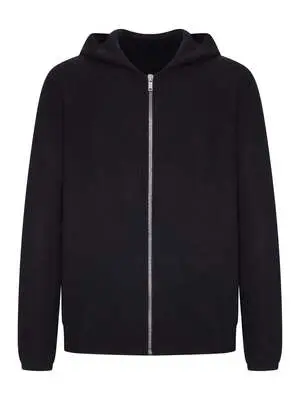 Rick Owens Hoodie With Full Zip - Black