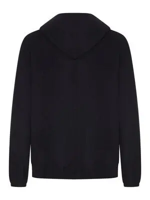 Rick Owens Full Zip Cashmere Hoodie - Black
