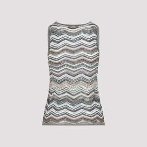 Missoni Zigzag Knit Sleeveless Top - Multicolor