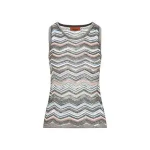 Missoni Zigzag Knit Sleeveless Top - Multicolor