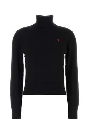 AMI Paris Wool Sweater - Black