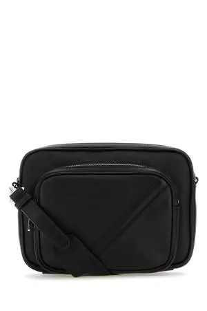 Fendi Leather Camera Case Duo Crossbody Bag - Black
