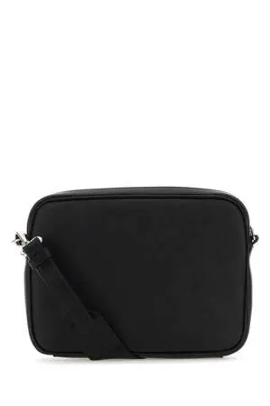 Fendi Leather Camera Case Duo Crossbody Bag - Black