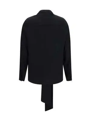 Burberry Silk Blouse With Embroidered Logo