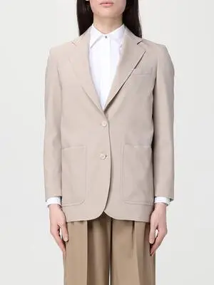 Max Mara Single Breasted Wool And Silk Blazer - Green