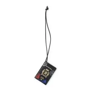 Balenciaga Passport Card Holder Keyring - Black