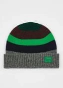 Paul Smith Striped Ribbed Knit Beanie - Multicolor