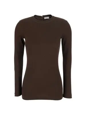 Brunello Cucinelli Cotton Crewneck Sweater - Multicolor