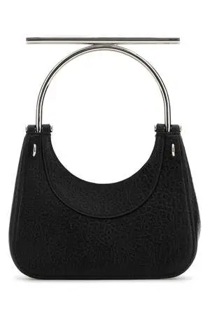 Alexander McQueen Leather Mini Cross-bar Handbag