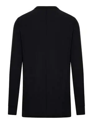 Rick Owens Long-sleeved Cotton Jersey T-shirt - Black