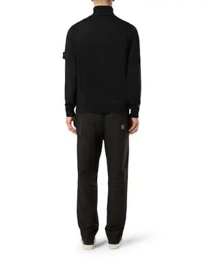 Stone Island Compass Logo Turtleneck Sweater