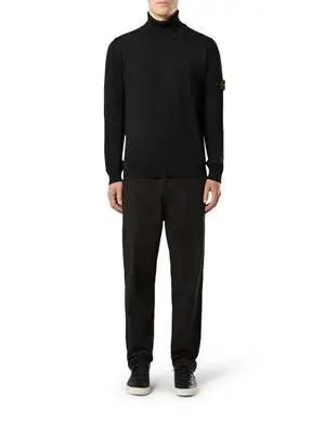 Stone Island Compass Logo Turtleneck Sweater