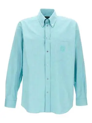 Fendi Shirt With `ff` Embroidery - Multicolor