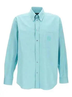 Fendi Shirt With `ff` Embroidery - Multicolor