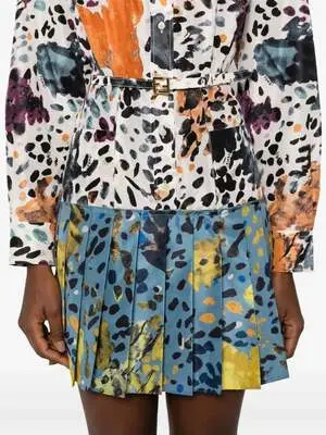 Fendi Falena Print Silk Dress - Multicolor