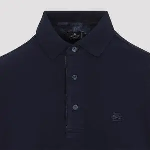 Etro Roma Printed Detail Polo