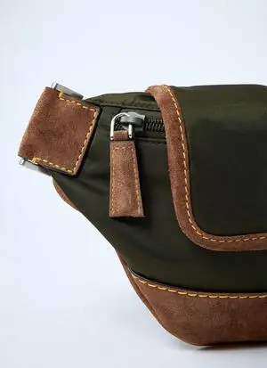 Prada Re-nylon And Suede Belt Bag