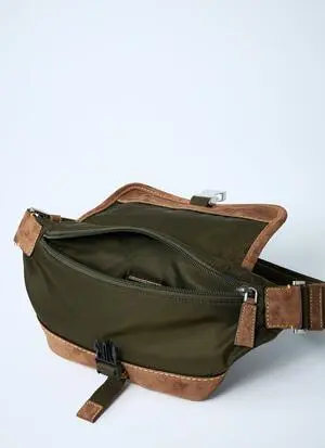 Prada Re-nylon And Suede Belt Bag