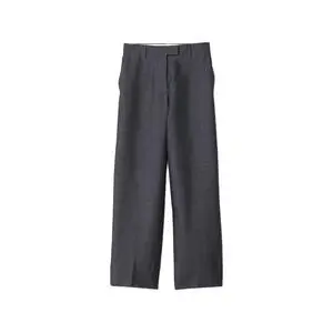 Miu Miu Grey Trousers Straight Trousers - Gray