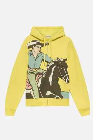 JW Anderson Cowboy Front Zip Hoodie - Multicolor