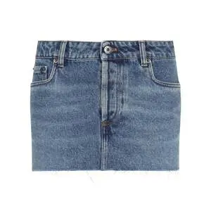 Miu Miu Denim Mini Skirt - Blue