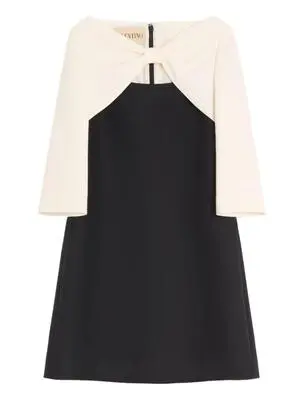 Valentino Garavani Wool And Silk Mini Dress - Multicolor