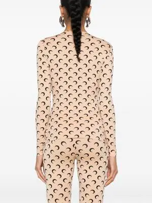 MARINE SERRE Moon Crewneck Top