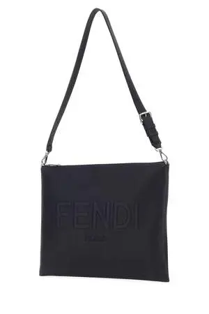 Fendi Midnight Leather After Roma Shoulder Bag