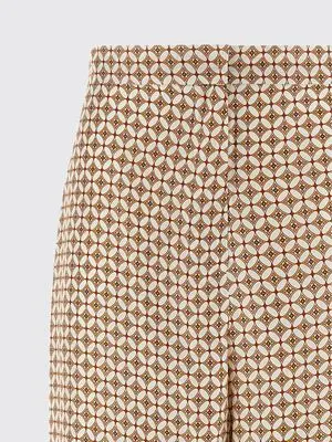 Max Mara Silk Palazzo Trousers - White