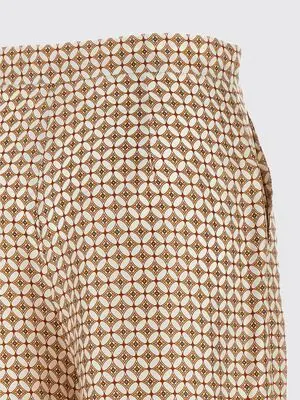 Max Mara Silk Palazzo Trousers - White