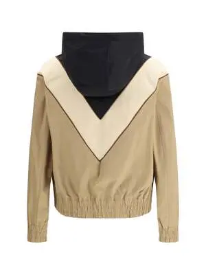 Valentino Garavani Nylon Hooded Windbreaker Jacket - Multicolor