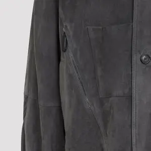 Giorgio Armani Suede Leather Blouson Jacket - Gray
