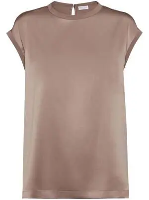 Brunello Cucinelli Silk Top - Multicolor