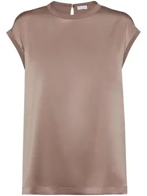 Brunello Cucinelli Silk Top - Multicolor
