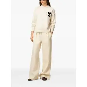 AMI Paris Neutrals Sweaters & Knitwear Jumpers