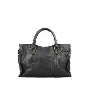 Balenciaga Lambskin Tote Bag - Black