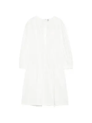 TOTEME Balloon Sleeve Cotton Dress - Multicolor