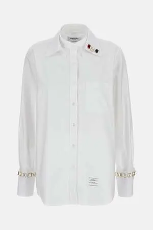 Thom Browne Swarovski Embellished Cotton Shirt