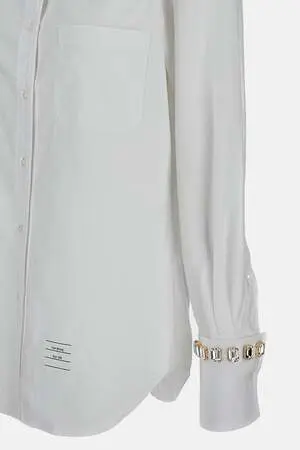 Thom Browne Swarovski Embellished Cotton Shirt