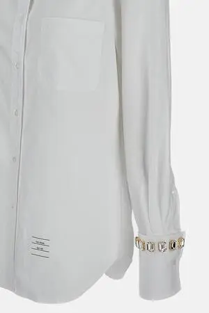 Thom Browne Swarovski Embellished Cotton Shirt - Multicolor