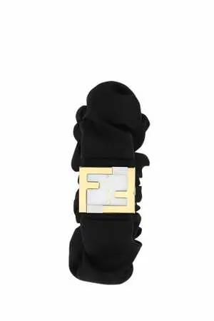 Fendi Stainless Steel And Nylon Fendimania Baguette Watch - Black