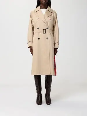 Max Mara Double Breasted Trench Coat - Cream