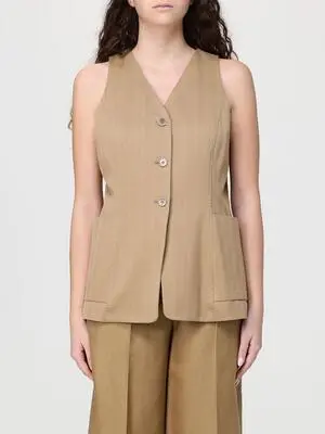 Max Mara Single-breasted Waistcoat - Cream