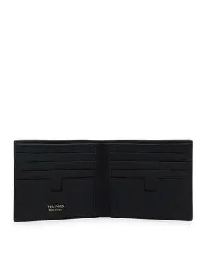TOM FORD T-line Wallet In Hammered Leather