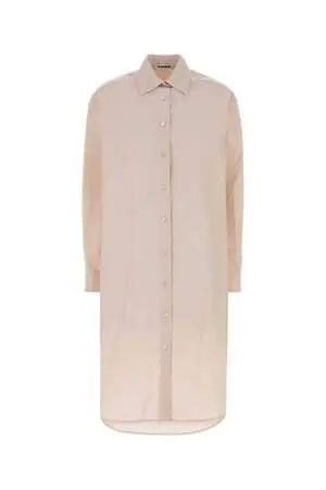 JIL SANDER Light Poplin Shirt Dress - Pink